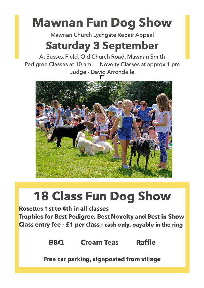 Fun Dog Show – 3rd September – Mawnan Parish